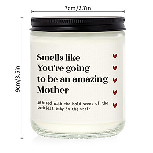 GiltGlimmer New Mom Christmas Gifts - Mom to Be Gift for First Time Moms, Pregnancy Must Haves Soy Wax Lavender Scented Candle, Pregnancy Gifts for Expecting Mom, Wife, Friend, Sister