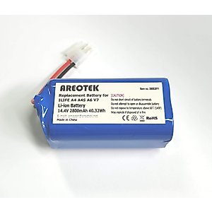 14.4v 2800mAh Li-ion Battery for ILIFE A4 A4S A6 V7 Robot Vacuum Cleaner