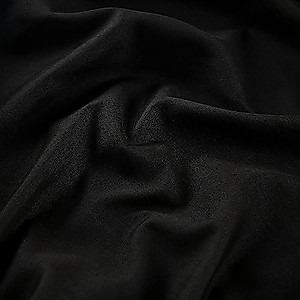 Black Round Backdrop Cover Circle Halloween Photography Party Background 7.2x7.2ft Birthday Backdrop for Halloween Party Baby Shower Decor