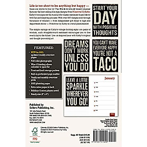2021 Words to Live By 16-Month Weekly Planner
