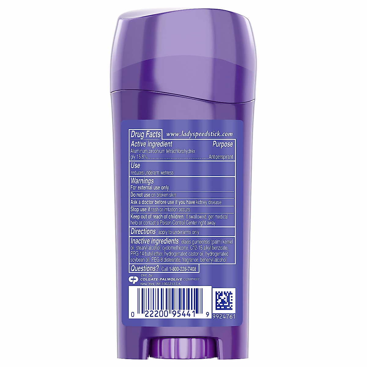 Lady Speed Stick Invisible Dry Antiperspirant Deodorant, Shower Fresh, 2.3oz, 4 Pack