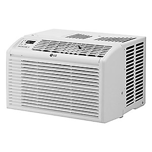 LG 6,000 BTU Window Conditioner, Cools 250 Sq.Ft. (10' x 25' Room Size), Quiet Operation, Electronic Control with Remote, 2 Cooling & Fan Speeds, 2-Way Air Deflection, Auto Restart, 115V, White