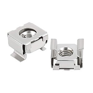 uxcell 35 Pack, M5 Cage Nut, 304 Stainless Steel for Server Shelf Cabinet