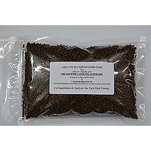 AQUATICBLENDEDFOODS ABF Axolotl Food Mix, Soft BITS & Mini Sticks,Bloodworm,Earthworm,Krill,ABF284 (3oz) - Heat Sealed for Freshness - 24HR Ship