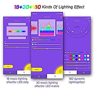 BTF-LIGHTING WS2812B WS2811 WS2813 SP107E Music Bluetooth Full Color Controller iOS/Andriod App Control Support Almost All The LED IC Chip Suit for LED Strip,Matrix Panel,Module Buli-in Mic/AUX Input