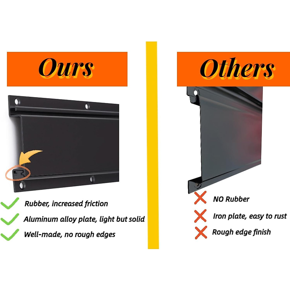 NETWAL 8 Storage Bins, Wall Mount Garage Rack, Parts &Tool Organizers and Storage Screws and Bolts