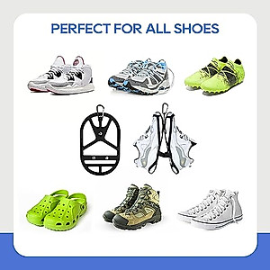 FRSISI Footwear Clip Sports and Outdoor Climbing Trip,Footwear Clip Sports Accessory,Hang Extra Shoes Cleats Boots or Gear on Your Bag (X-Large)