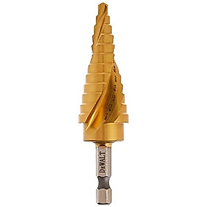 DEWALT Step Drill Bit, Impact Ready, 3/16-Inch-7/8-Inch (DWA1786IR)
