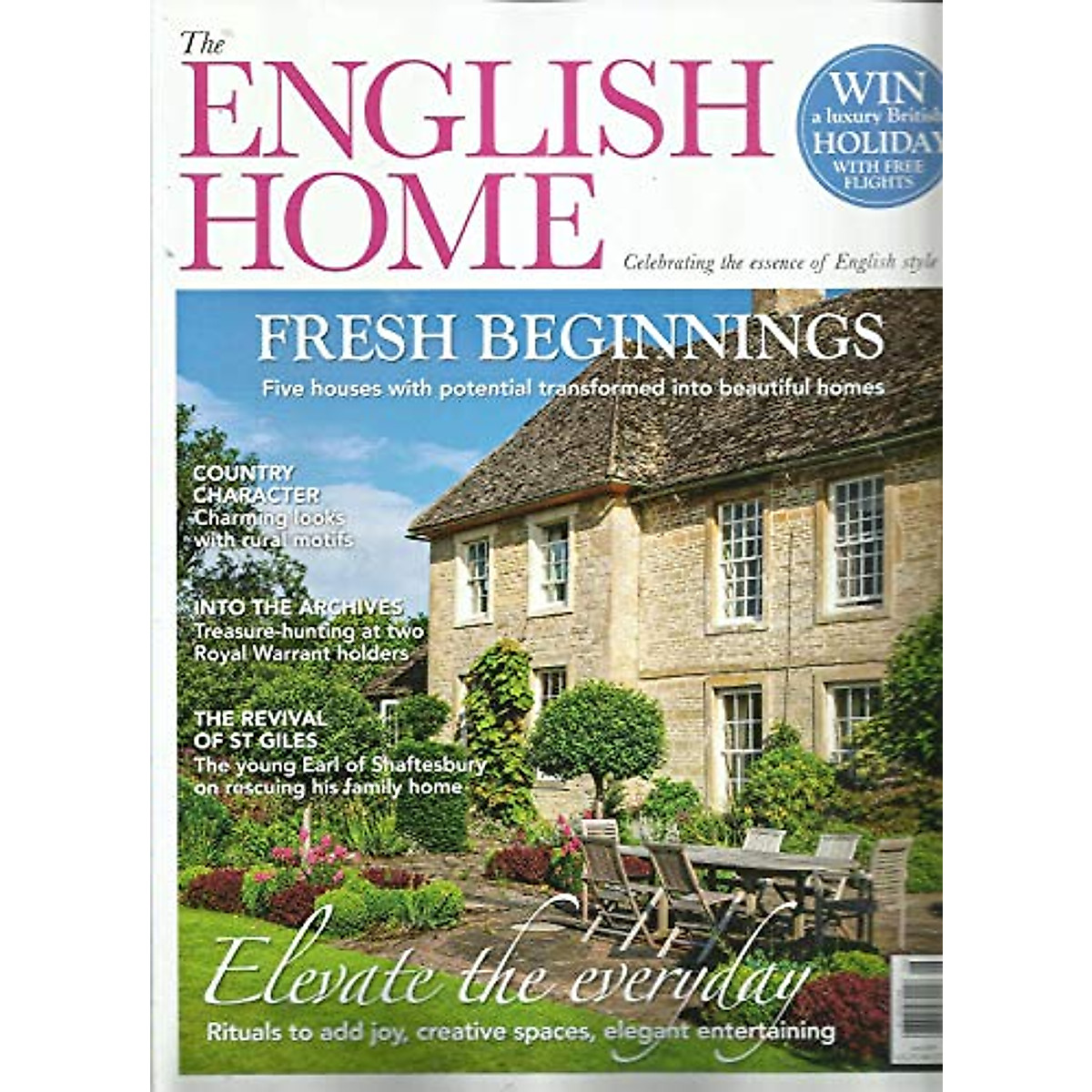 THE ENGLISH HOME MAGAZINE, FRESH BEGINNINGS JUNE, 2019 ISSUE, 116