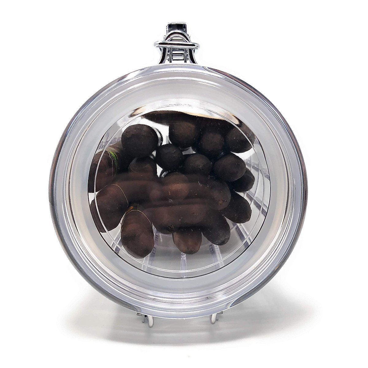 Crystal Cut Acrylic Cigar Humidor Jar with Boveda 69% 2-Way Humidity System, 25 Cigar Capacity