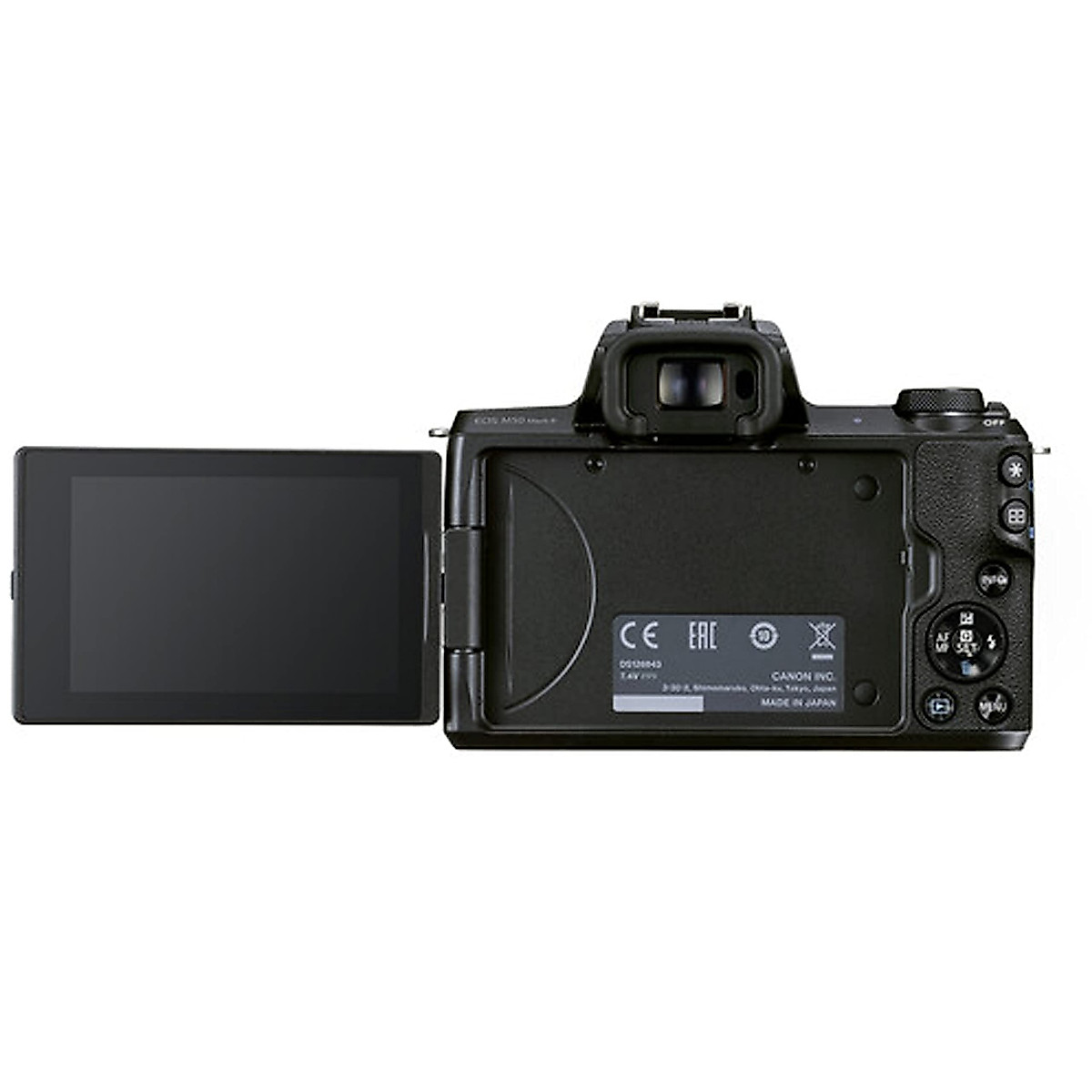 Canon EOS M50 Mark II Mirrorless Digital Camera Body Only (No Lens) + 64GB Memory + Case+ Steady Grip Pod + Tripod+ Software Pack + More (28pc Bundle) (Renewed)