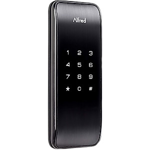 Alfred DB2 Smart Door Lock Deadbolt Touchscreen Keypad, Pin Code + Bluetooth, Up-to 20 Pin Codes (Black)