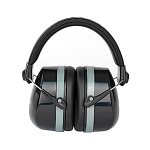 WALKER'S Premium Passive Folding Lightweight 32dB NRR Noise-Blocking Hunting Gun Range Shooting Hearing Protection Muff w/ Padded Headband & PVC Earpads