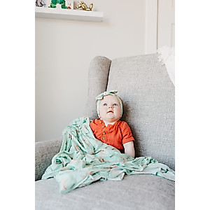Large Premium Knit Baby Swaddle Receiving Blanket "Cusco" by Copper Pearl