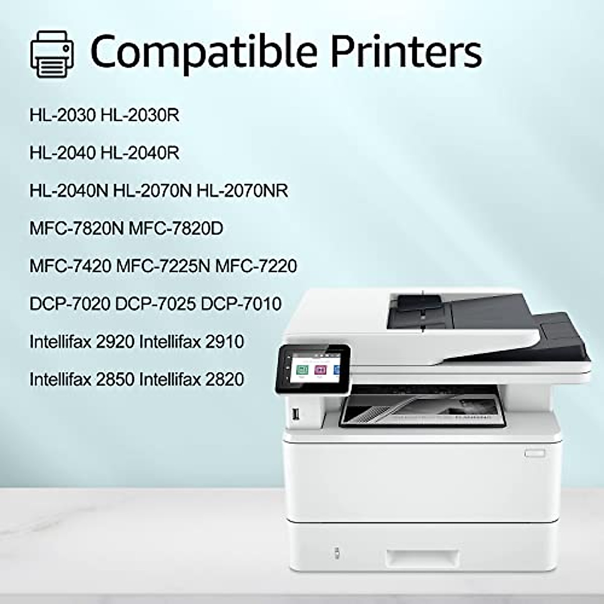 greencycle 2 Pack TN350 TN-350 Black Toner Cartridge Compatible for Brother HL-2040 HL-2070N FAX-2820 FAX-2920 Printers