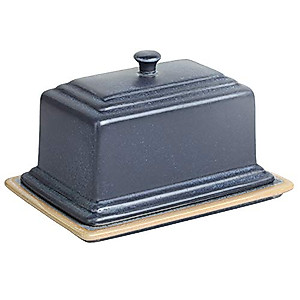 BTaT Large Butter Dish, 1lb Butter, Butter Dishes with Covers, Ceramic Fit All Sizes Butter, Blue, Ceramic Butter Dish with Lid, Butter Holder, Butter Dish with Lid, Mother's Day Gift