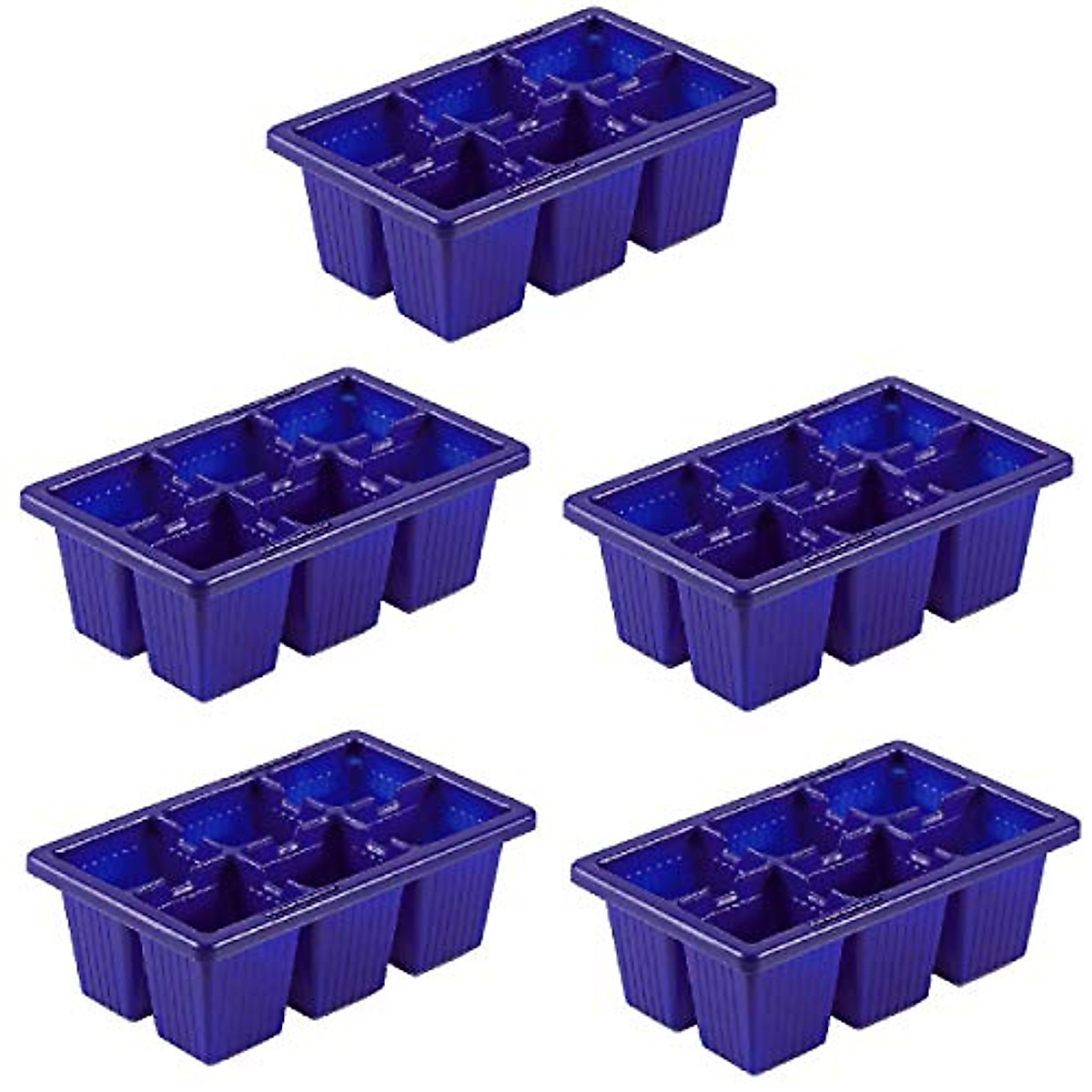 Yardwe 5 Pcs Square Seedling Pots Plant Germination Trays Vegetable Tray Plant Grower Sprouter Tray Starter Trays Growing Trays Microgreens Tray Mini Plants Miniature Planting Tray
