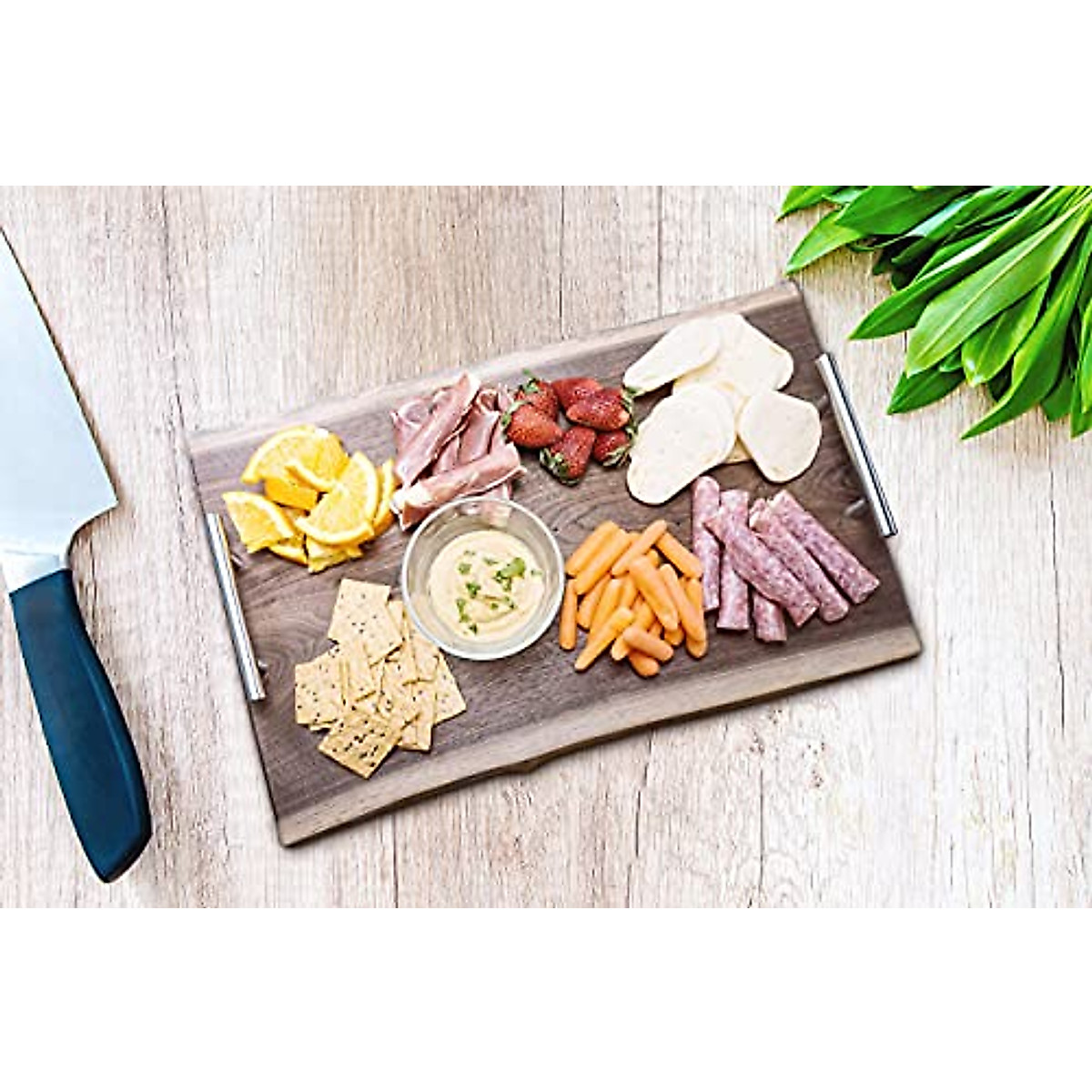 Arbordown- Solid Wood Live Edge Serving Tray (Walnut, Large 150")