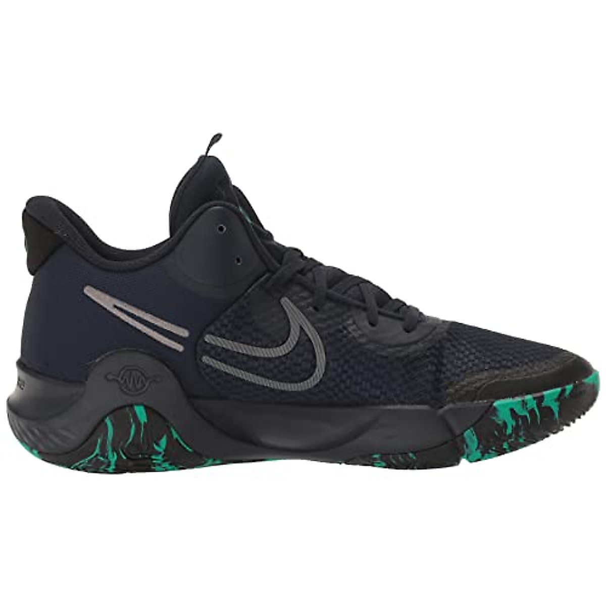 Nike Men's KD Trey 5 IX Basketball Sneakers, Obsidian/Cool Grey-Black, 10 M US