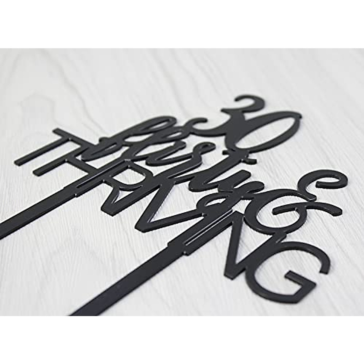 30 Flirty & Thriving Cake Topper, Funny 30th Birthday Party Decor,Dirty Thirty Cake Topper,Birthday Party Decorations Supplies(Black)