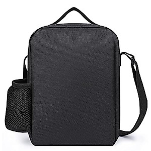 mdbozli Custom Personalized Buffalo Lunch Bag Adjustable Shoulder Straps Portable Insulated Lunch Box for Boy Girl Women Men