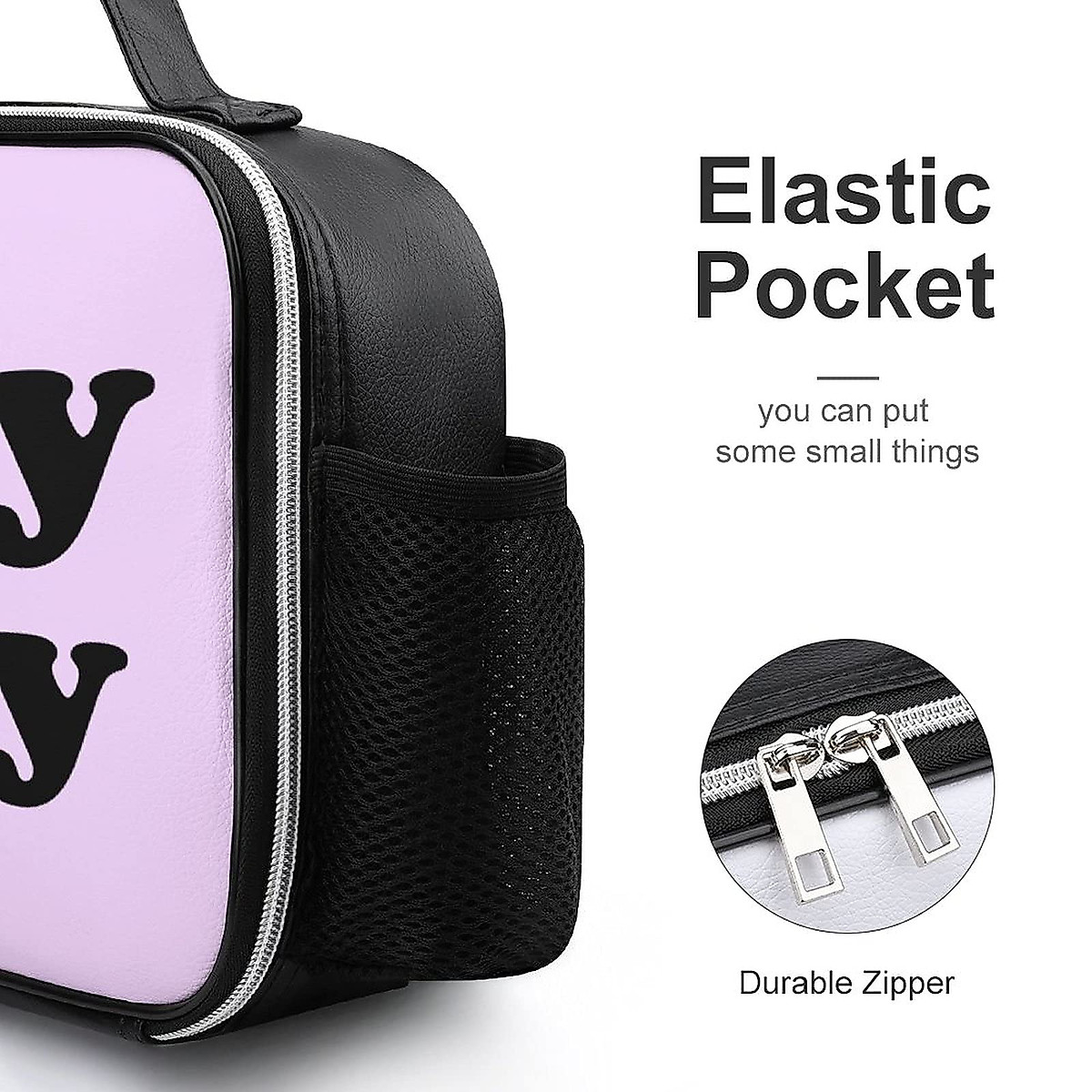 I Love My Daddy Insulated Lunch Tote Bag Durable Lunch Box Container with Detachable Buckled Handle for Office Work Picnic Travel