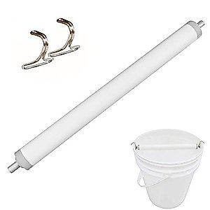 StarRoad PVC high-Speed Rolling Mouse Trap Bucket Mousetrap Continuous Capture Log Catch Mice Rat Traps Include No Need Drilling Required Fit 5 Gallon Buckets (White)