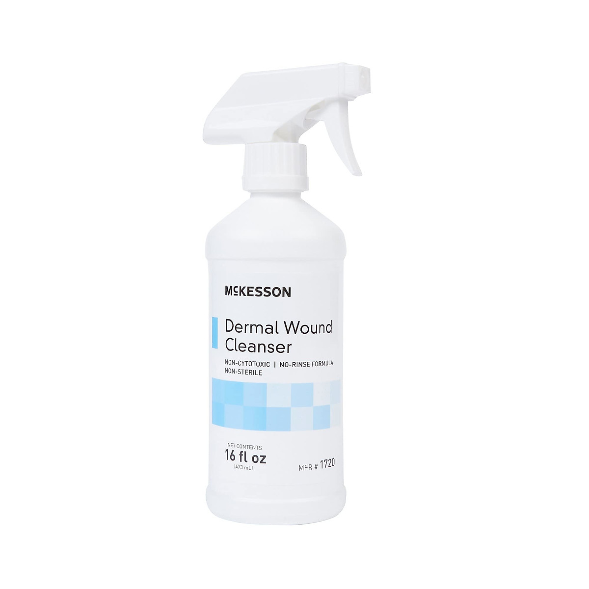 McKesson Dermal Wound Cleanser, Non-Cytotoxic, Rinse-Free, Non-Sterile,16 oz, 1 Count