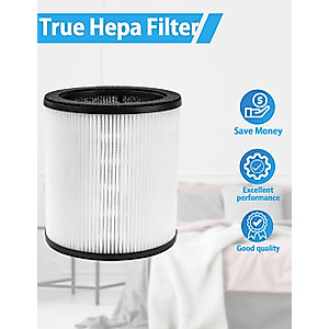 BBT BAMBOOST KJ80 Replacement Filter Compatible with Druiap KJ80 Air Purifier, 3-in-1 True HEPA and High-Efficiency Activated Carbon Filter, Compare to Part #AF3080, 2 Pack