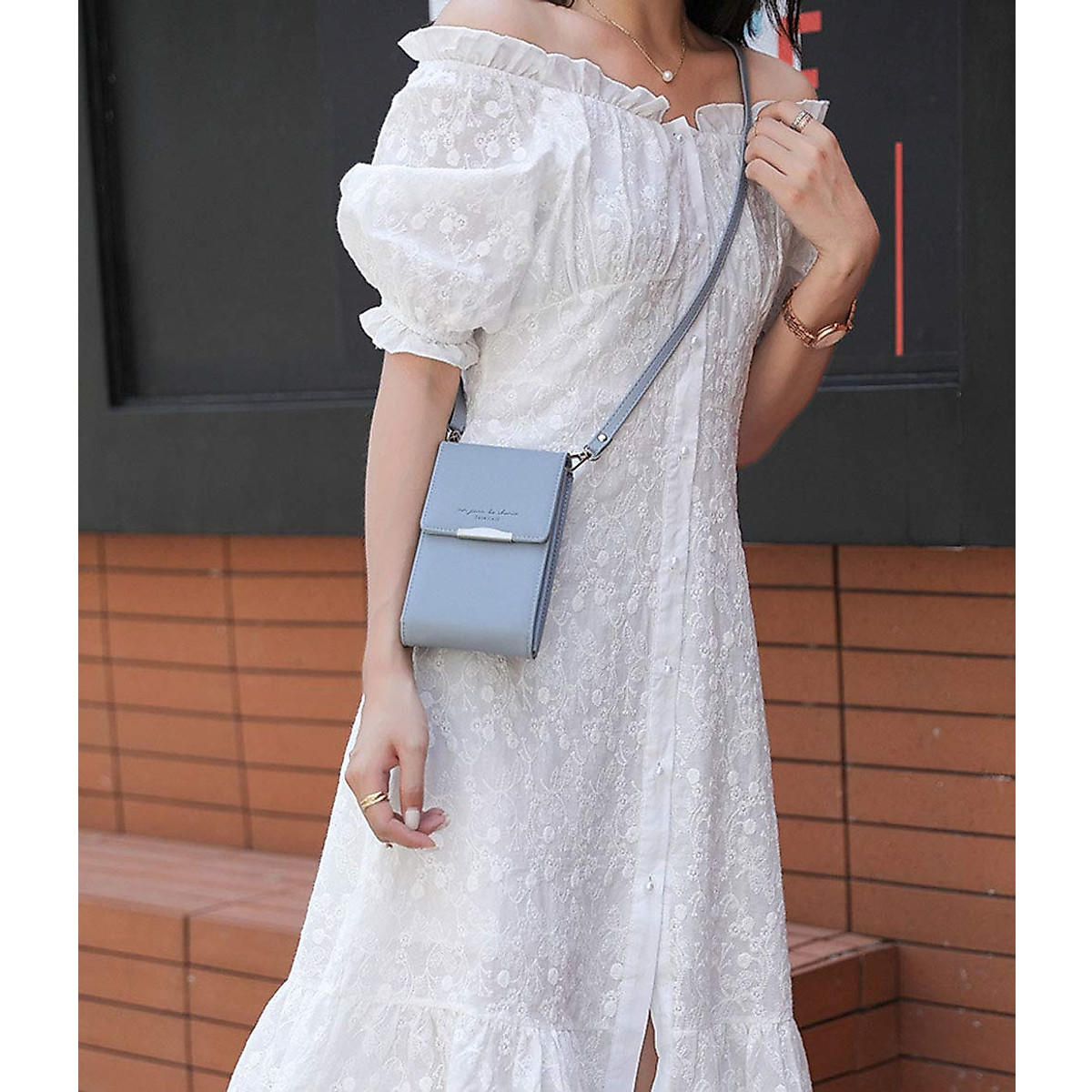 Valentoria Womens Crossbody Shoulder Bag Tassel Cell Phone Purse Card Slot Wallet Handbag (Y-Pink)