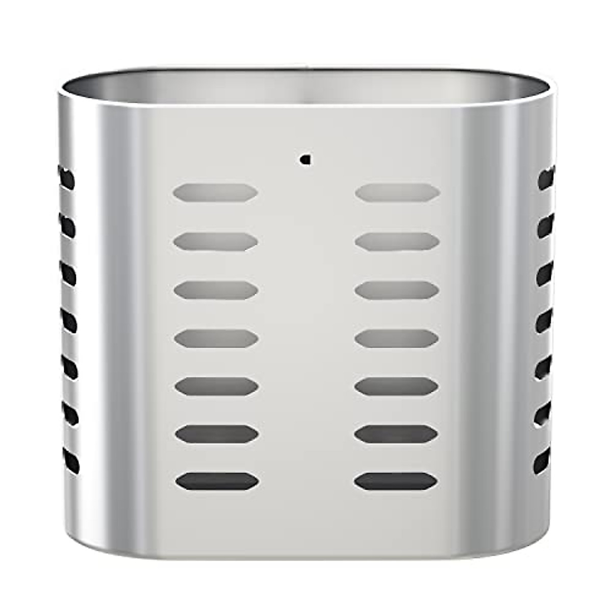 JAGURDS Stainless Steel Kitchen Utensil Holder for Countertop - Spoon and Fork Holder Silverware Caddy - Hanging Utensil Holder (1 pc - Stainless Steel Mirror Finish)