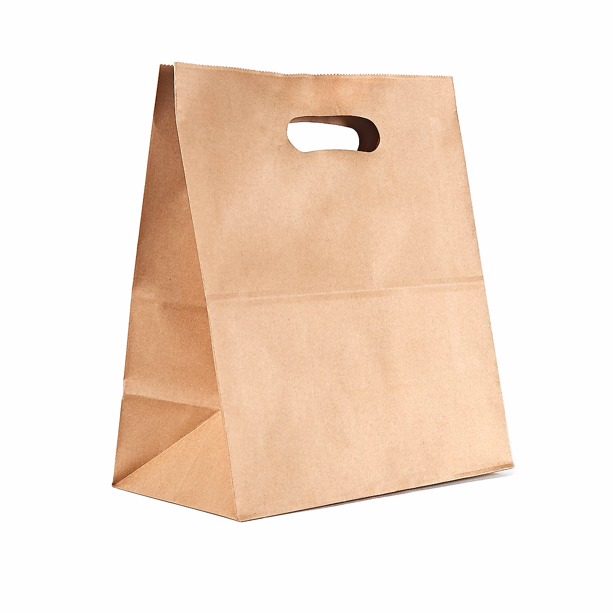 Kraft Environmentally Friendly Brown Paper, Hand Pass Paper Carrying Bag, 22 x 11 x 28 cm, 70 gr, 250 pcs - Manufactured and Designed in Turkey