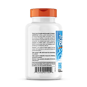 Curcumin from Turmeric Root with Curcumin C3 & BioPerine 1000mg 120 Count by Doctors Best
