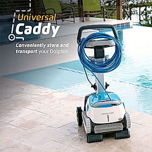 Dolphin Proteus DX4 Automatic Robotic Pool Vacuum Cleaner Includes Caddy for Easy to Transport and Storage, Ideal for In-Ground Pool up to 50 FT in Length
