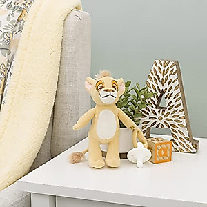 Disney Lion King Simba Tan Super Soft Plush Pacifier Buddy