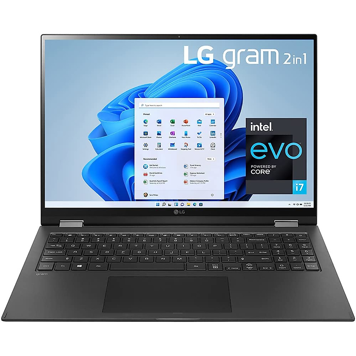 LG 16T90P-K.AAE7U1 Gram 2-in-1 16-inch Laptop with Pen, i7-1195G7, 512GB SSD (Renewed) Bundle with 2 YR CPS Enhanced Protection Pack