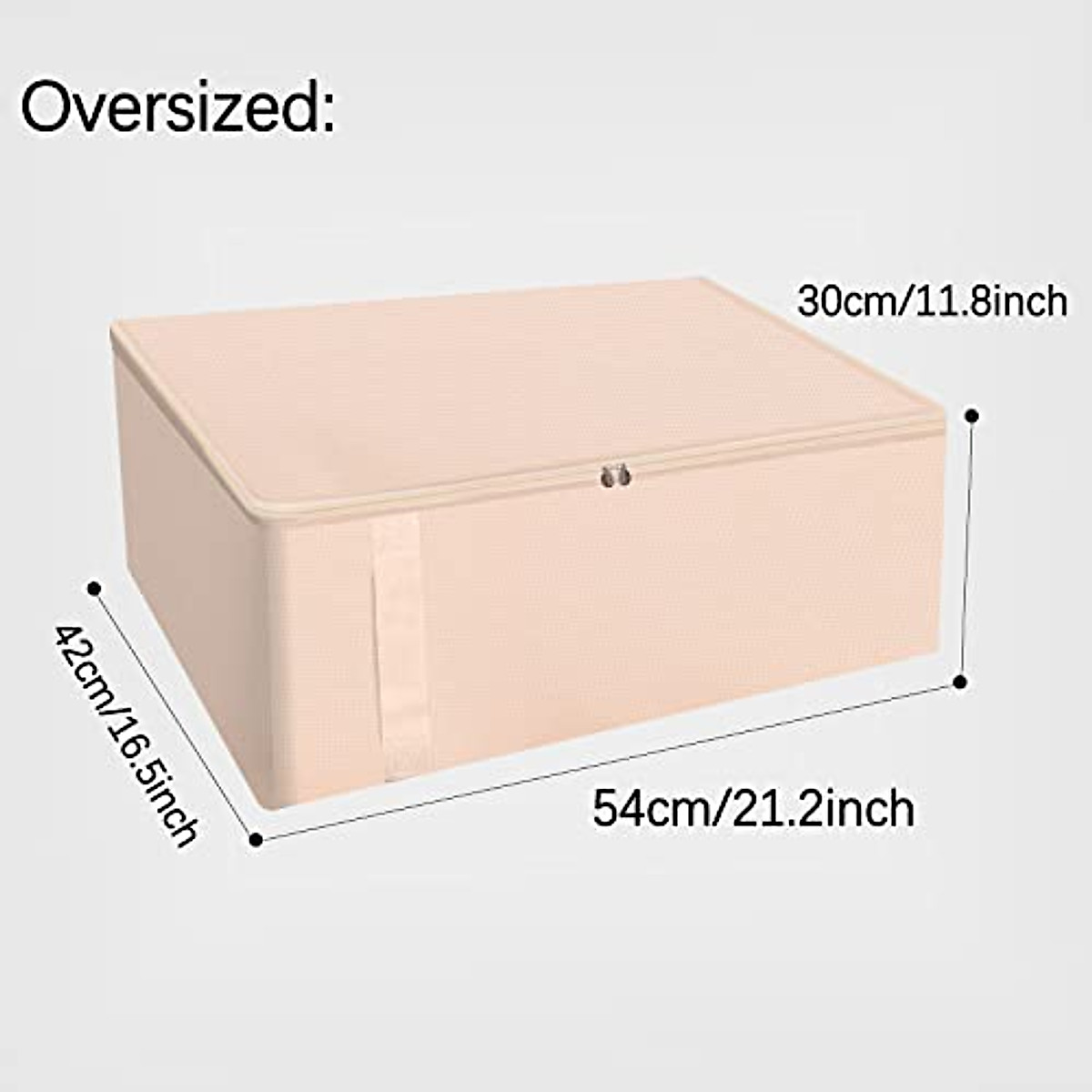 Toplive 2 Pack Extra Large Clothes Storage Bag, Double Zipper Clothes Organizer with Clear Window for Store Quilt, Blanket, Pillow, Bed Sheet, Jacket, XL+XL