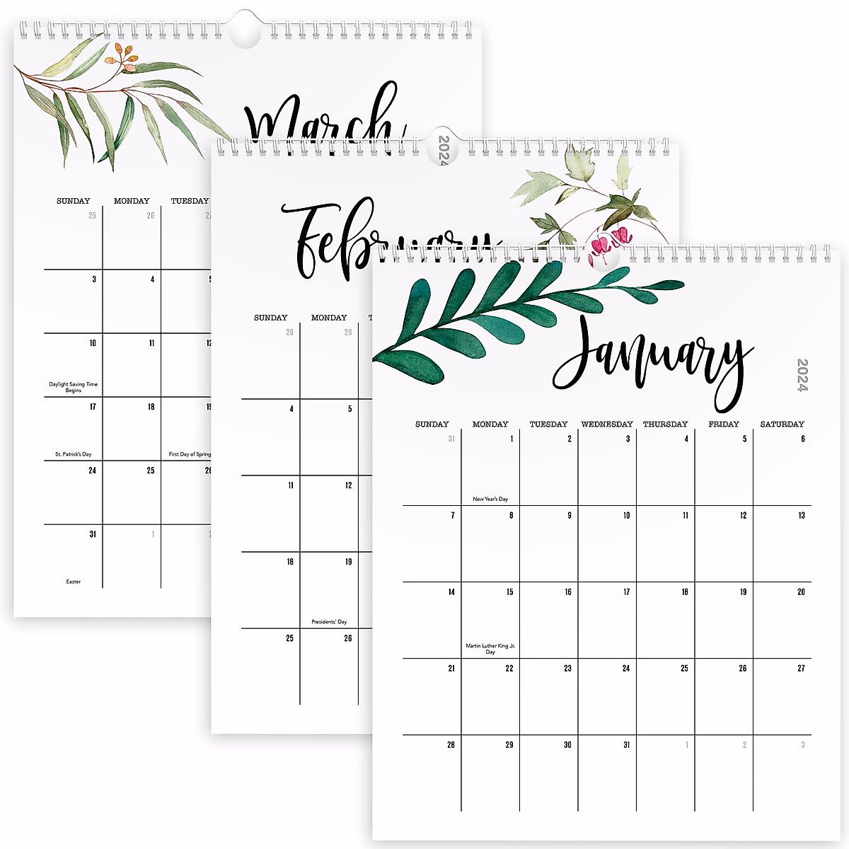 Aesthetic Floral 2024 Wall Calendar - Runs from June 2023 Until December 2024 - The Perfect 2023-24 Monthly Calendar for Easy Planning