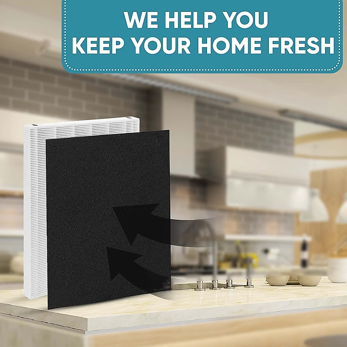 C545 Filter S Replacement Compatible with Winix C545 Replacement Filter, Pack of 2 True HEPA Filter + 8 Activated Carbon Filters. Replaces Winix C545 Filter, Winix Filter S (1712-0096-00)