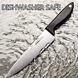 Kitchen Knife Set,Knife Sets for Kitchen with Block and Sharpener，15 Pcs High Carbon Stainless Steel Block Knife Set and 6 Steak Knives