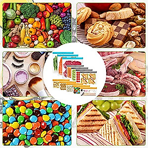 12 Pack Reusable Food Storage Bags (4 Reusable Sandwich Bags, 5 Reusable Snack Bags, 3 Reusable Gallon Bags) BPA Free Food Grade Leakproof Reusable Freezer Bags for for Lunch Sandwich Snack Meat Fruit