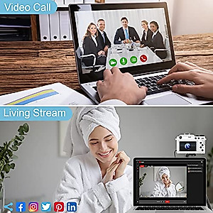 Digital Camera for YouTube 48MP Digital Camera for Photography Dual Cameras Video, 16X Digital Zoom, 32GB TF Card