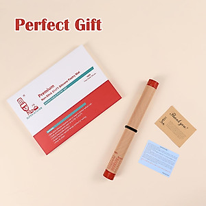 Non-slip Silicone Pastry Mat Extra Large with Measurements 16''By 26'' for Silicone Baking Mat, Counter Mat, Dough Rolling Mat,Oven Liner,Fondant/Pie Crust Mat By Folksy Super Kitchen Red