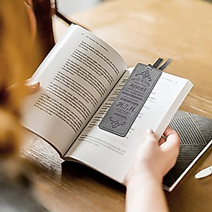 FINPAC Black Bible Cover w/Bible Verse Bookmarks for Women Men