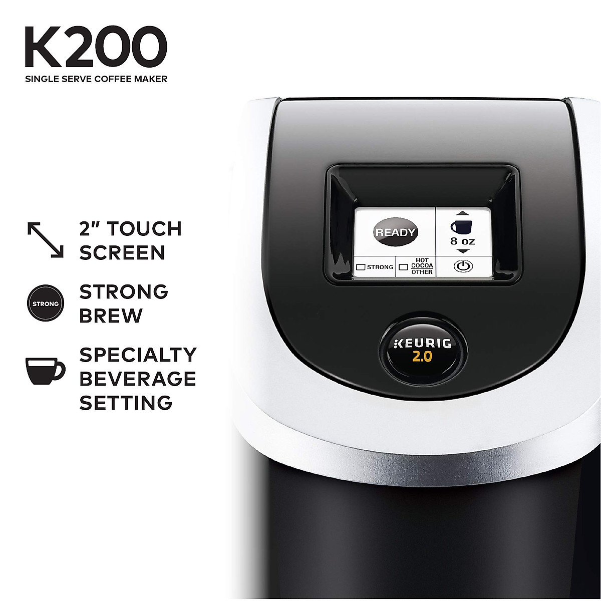 Keurig K200 plus Series 2.0 40 oz Coffee Maker (119256) Black - New
