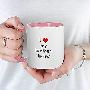 CafePress I Love My Brother In Law Mug Ceramic Coffee Mug, Tea Cup 11 oz