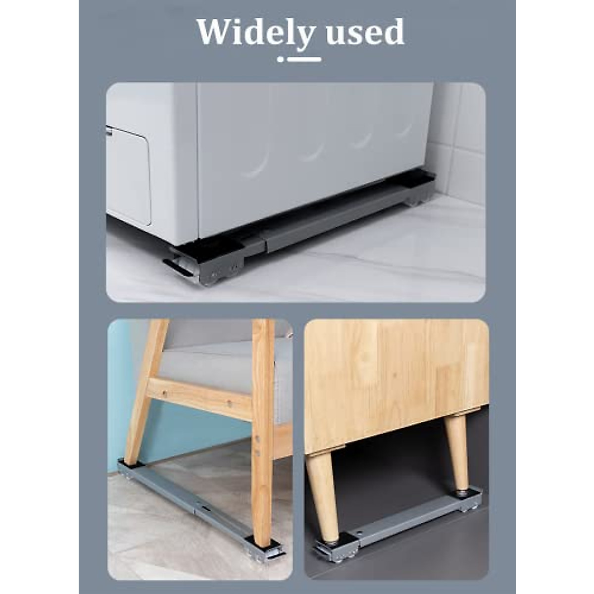 Appliance Roller Expandable Furniture Washing Machine Base with Wheels Heavy Duty Extensible Rollers for Washer and Dryer,Base Mover for Other Heavy Objects