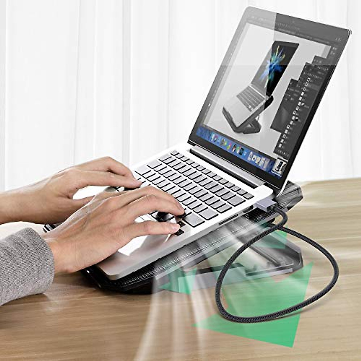 FXAVA USB to USB Cable, USB to USB Nylon Braided USB Male to Male for with Hard Drive Enclosures, DVD Player, Laptop Cool - 2FT