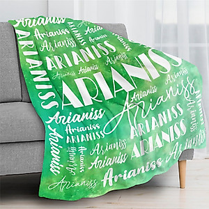 Customization of lover Custom Name Blankets Personalized Blanket and Throw Customized Flannel Blankets for Kids Adult(50''x60'')