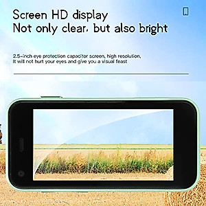 GOWENIC Mini Smartphone 2.5 Inch, Lightweight HD Touchscreen 3G WiFi GPS 1GB 8GB Quad Core Android Mobile Phone, for Kids Working Backup Phone(Dark Night Green)